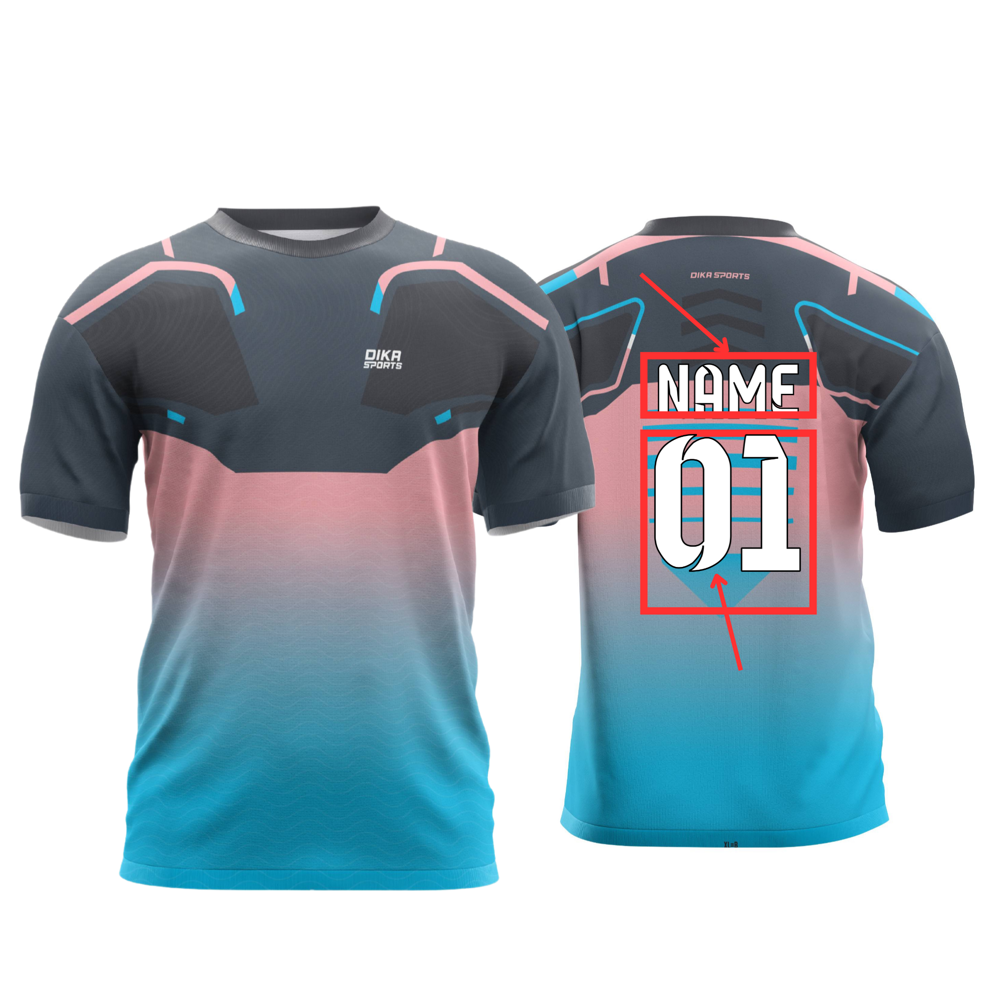 Cricket Jersey Bulk - Order Custom Name & Number for Large Teams – DIKA ...